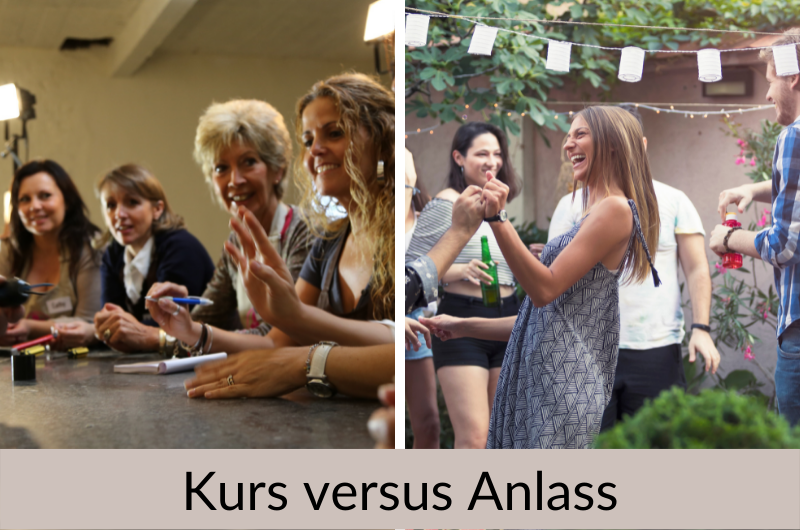 Kurs versus Anlass - der Unterschied der Eventformen | 4else